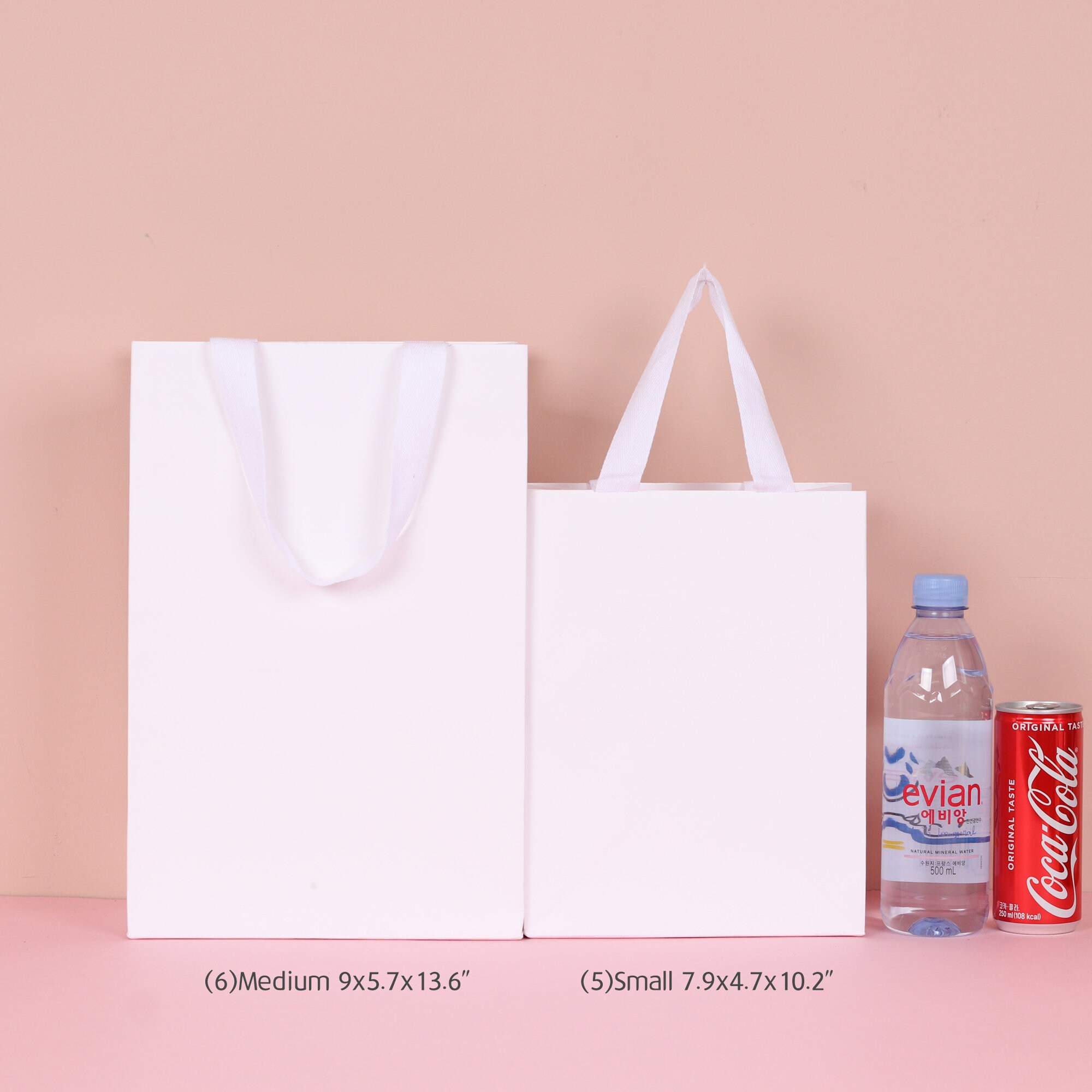 White Gift Bags With Cotton Handles S,M,L,XL Thick, Sturdy and Durable ...