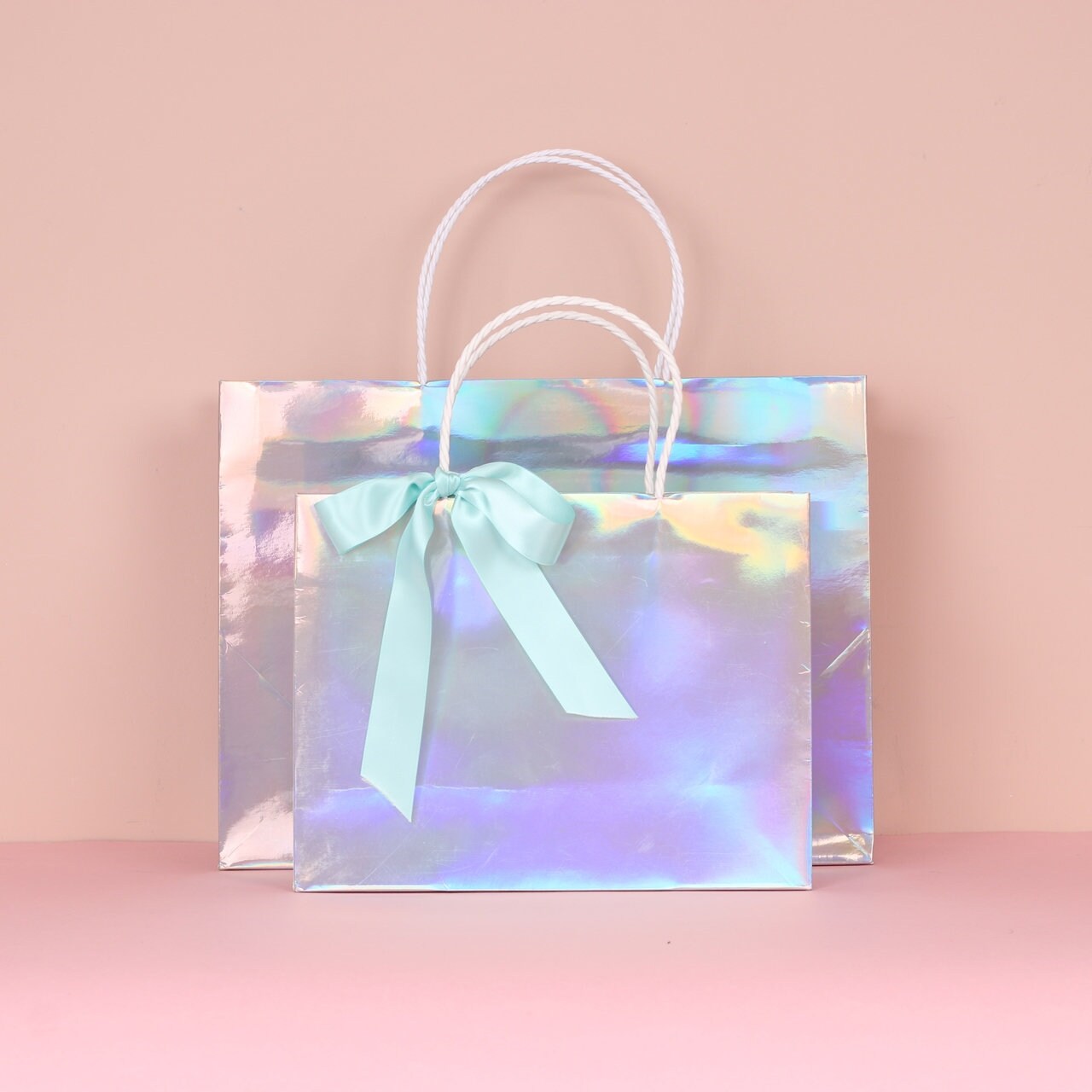 Gold Paper Gift Bags With Black Cotton Handles Bright and - Etsy