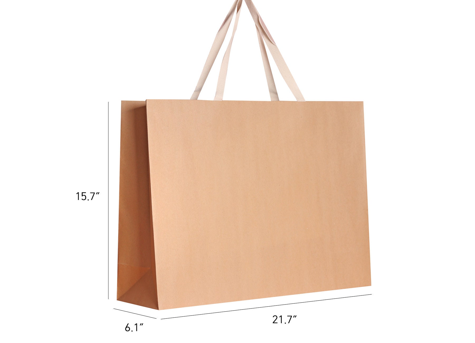 XL Gift Bags Jumbo With Cotton Handles: Thick, Sturdy Paper Bags (21.7x6.1x15.7") - Etsy