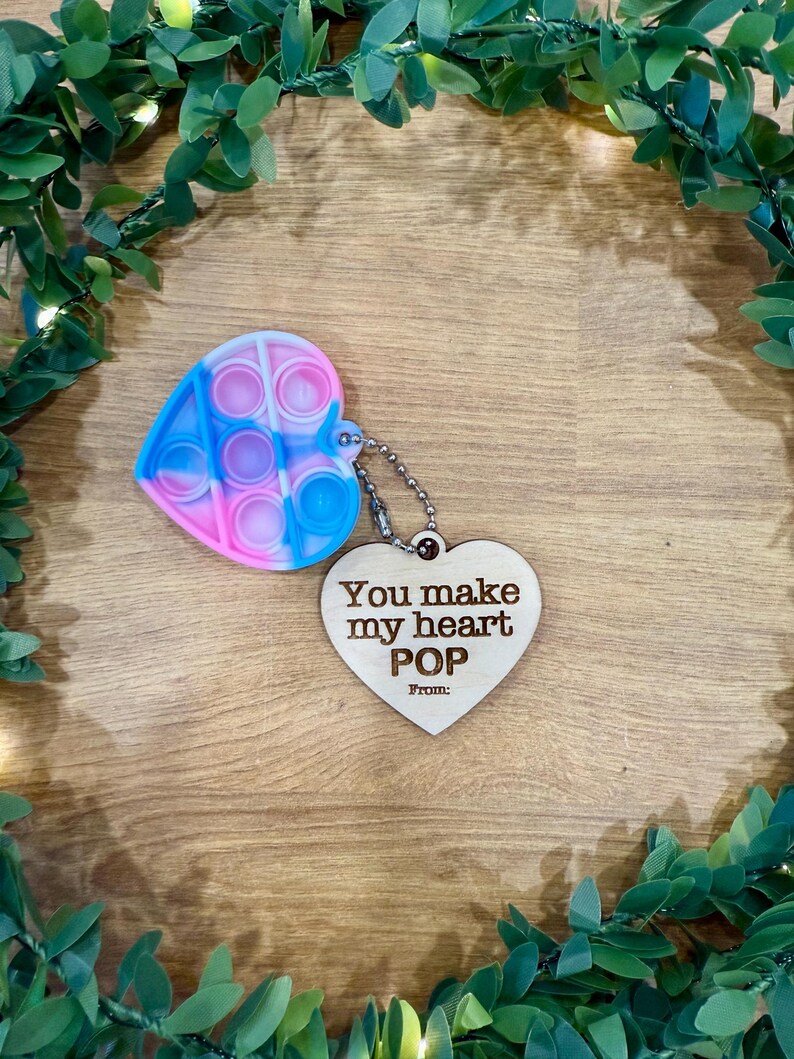 Valentine’s Day Pop-it Tags Design - Etsy