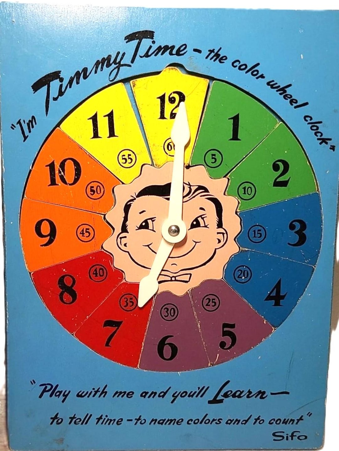 Puzzle, Timmy Time Wood Clock Puzzle Vintage - Etsy
