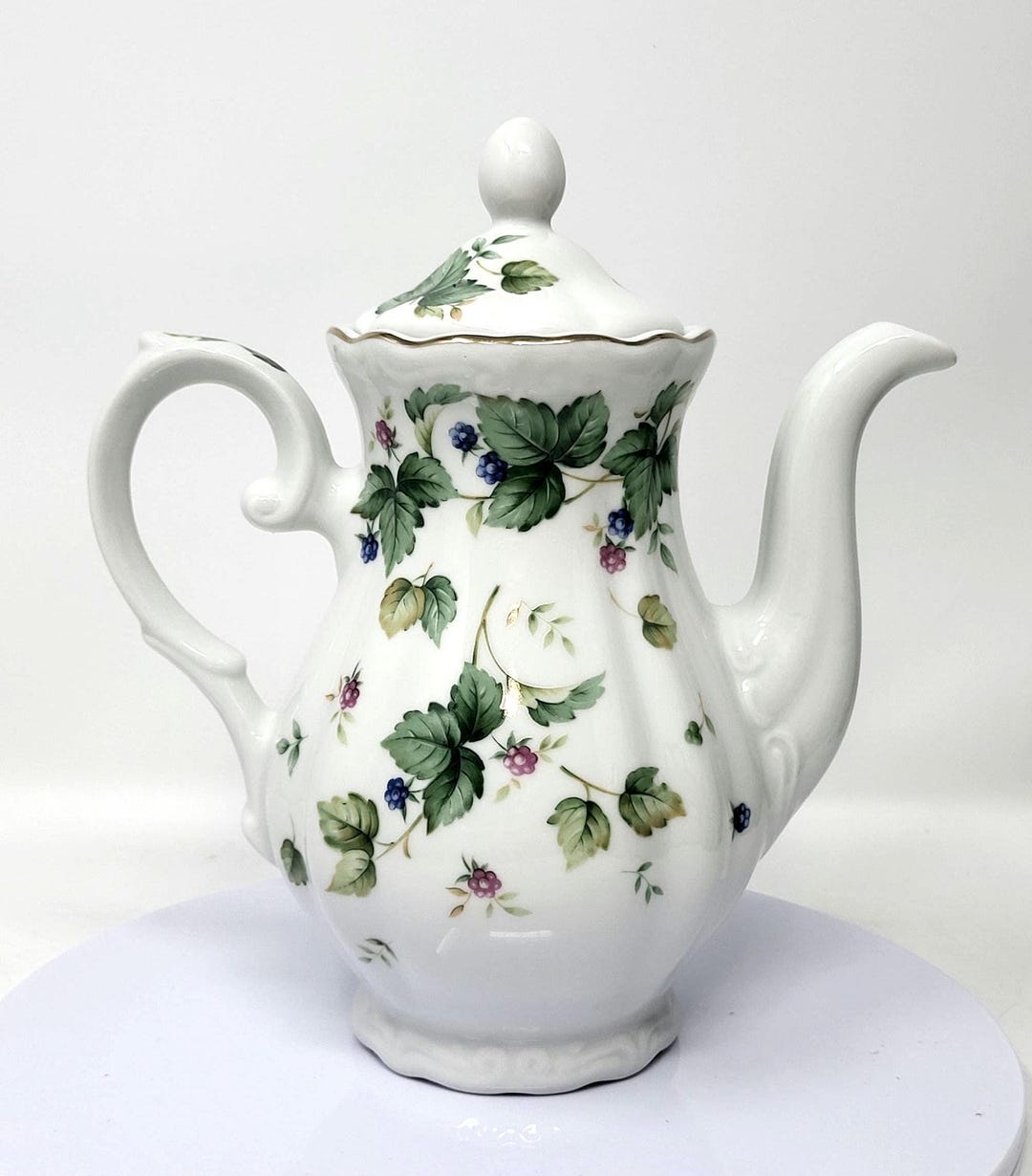 Tea Pot, Andrea by Sadek Berries Tea Pot, Vintage - Etsy
