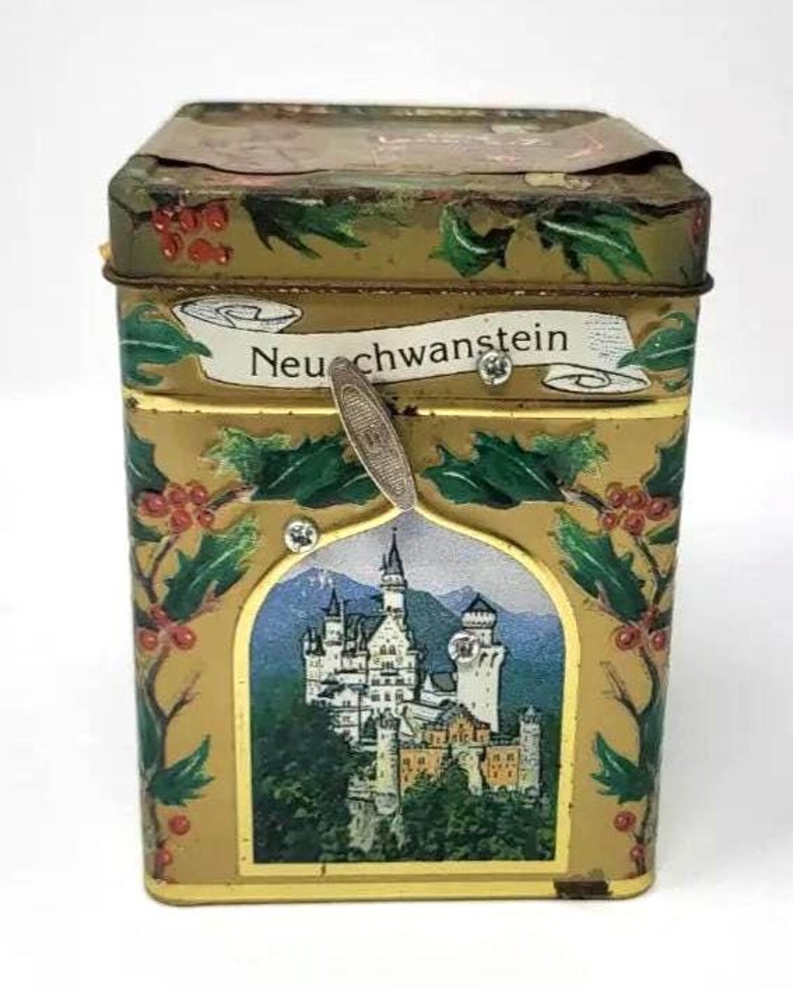 Box, Tin Musical Cookie Box, German Lambertz Music Box Cookie Tin - Etsy