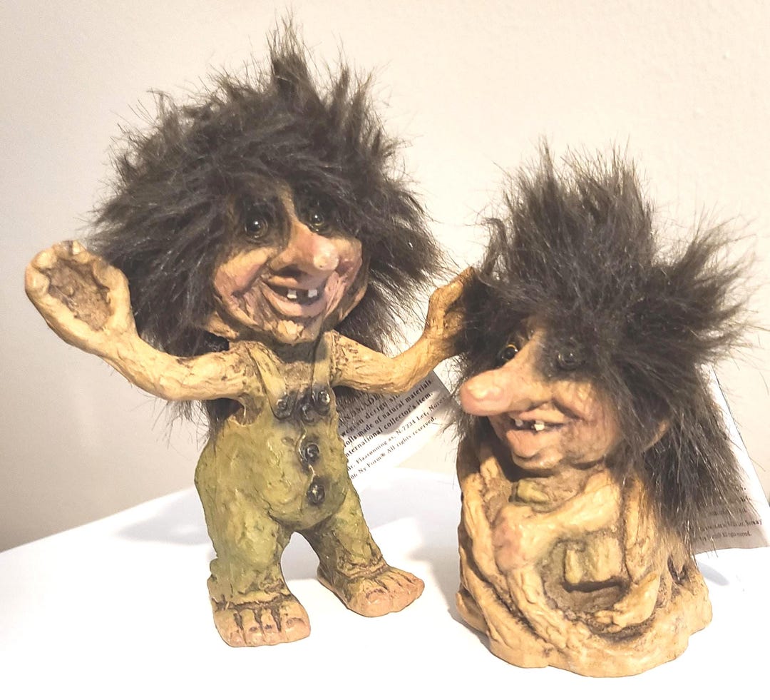 Nyform Troll Figurines: Collectible Trolls of Norway, Set of 2 - Etsy