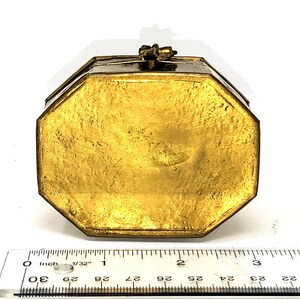 Box, Octagonal Brass Hinged Trinket Box - Etsy