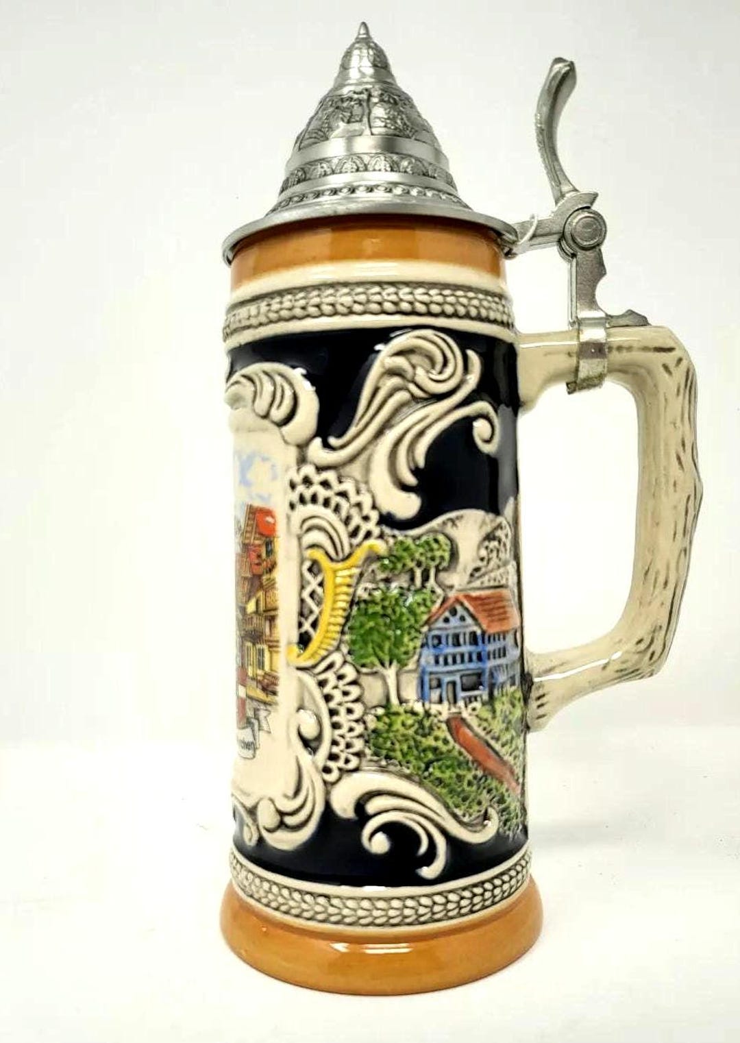 Stein, Gerz German Lidded Beer Stein - Etsy