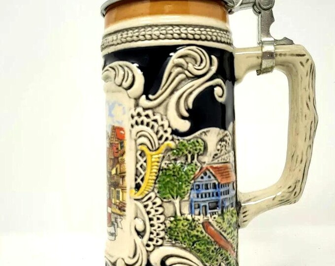 Stein, Gerz German Lidded Beer Stein - Etsy