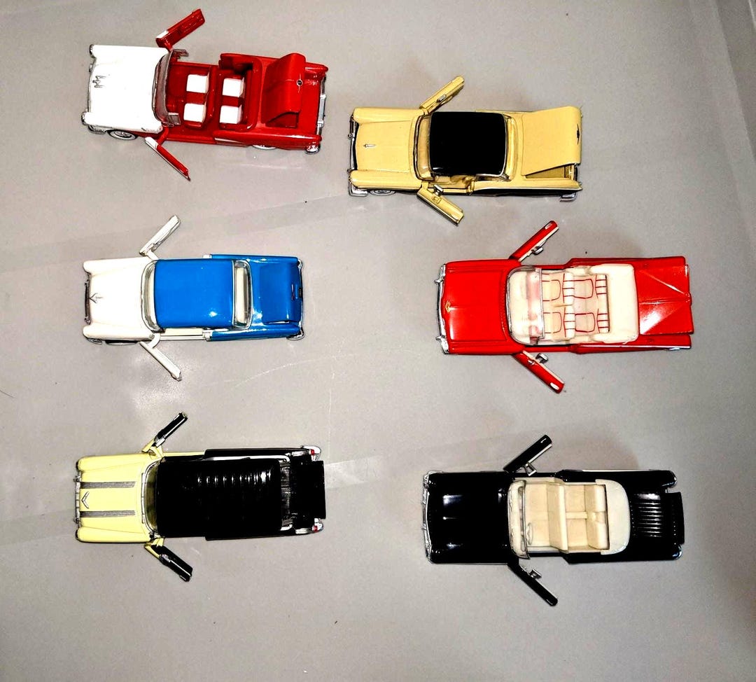 Toys, Car Collection, Road Champs, Set of 6 Assorted Cars, Vintage ...
