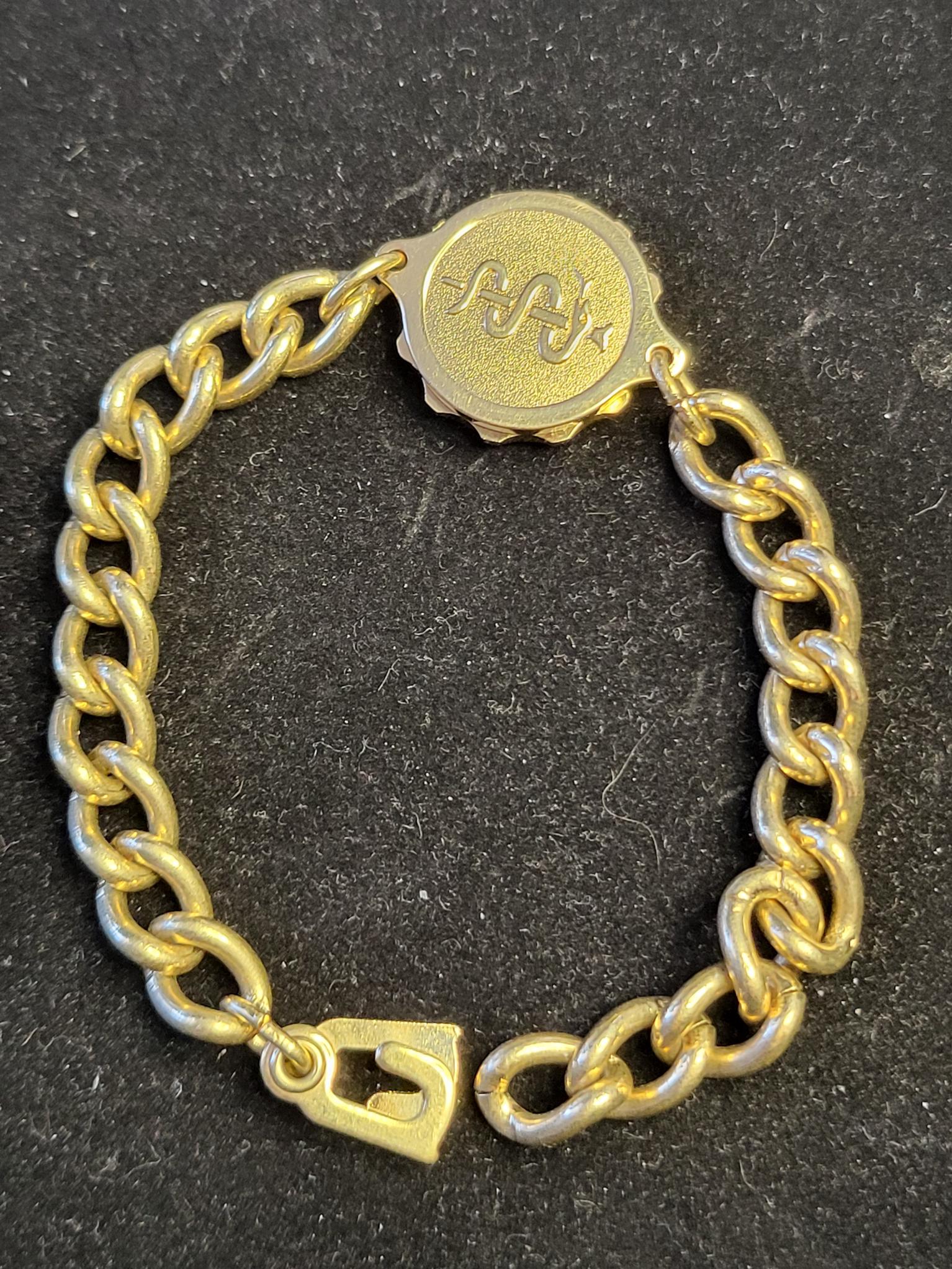 Jewelry Bracelet Talisman SOS Medical Alert Bracelet Gold Plated Etsy