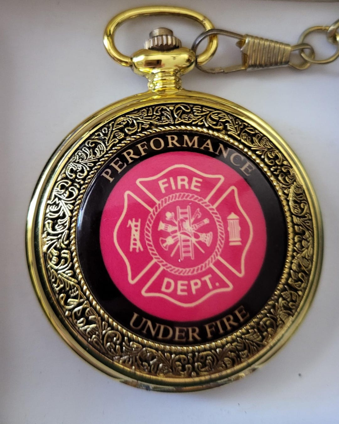 Jewelry, Watch, Firefighter Pocket Watch, Original Box Included - Etsy