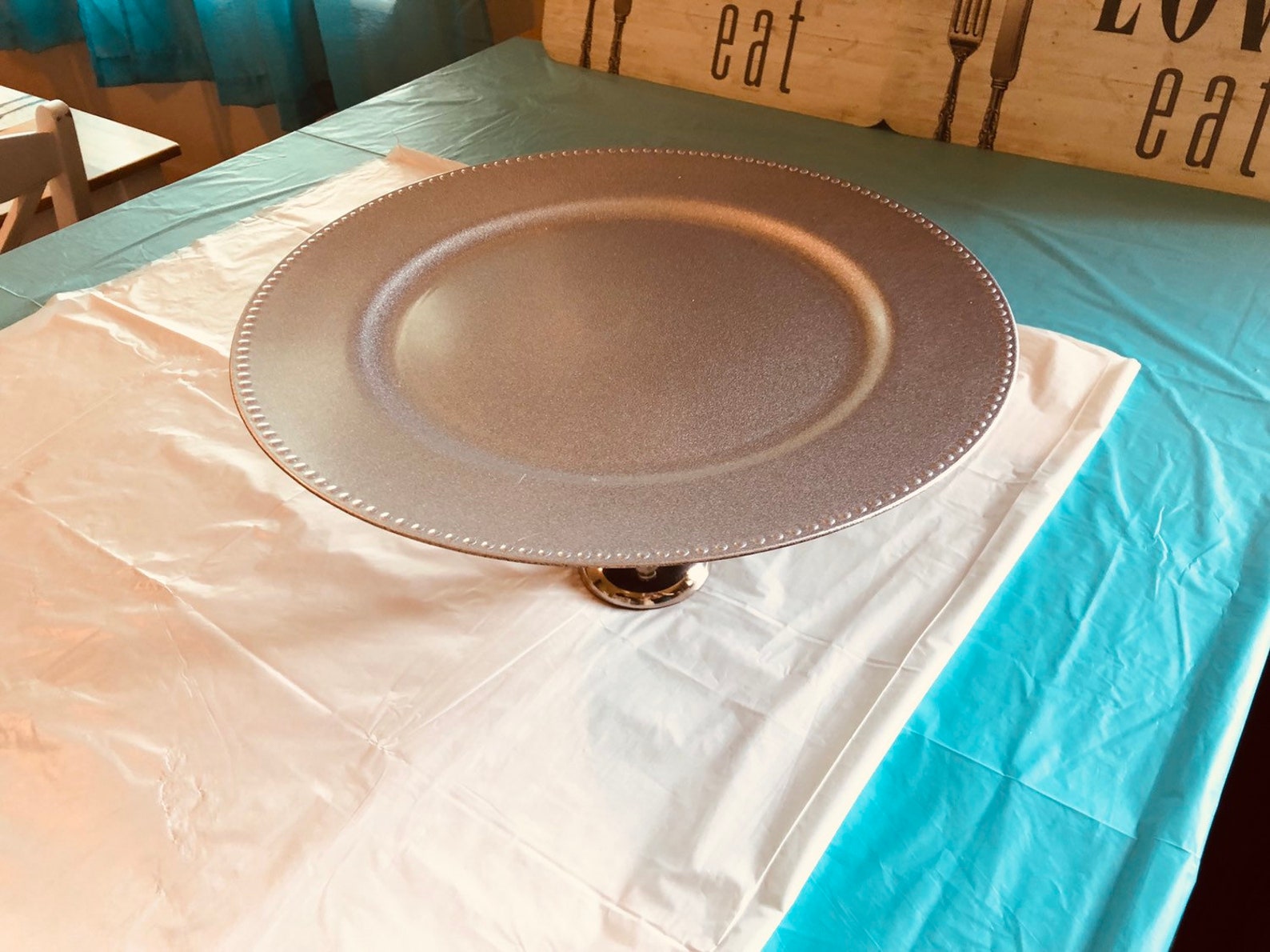 Cake stand Silver cake stand Silver cake plate Pedestal | Etsy