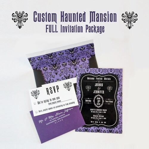 Custom DISNEY'S HAUNTED MANSION Wedding / Party Invitation - Etsy