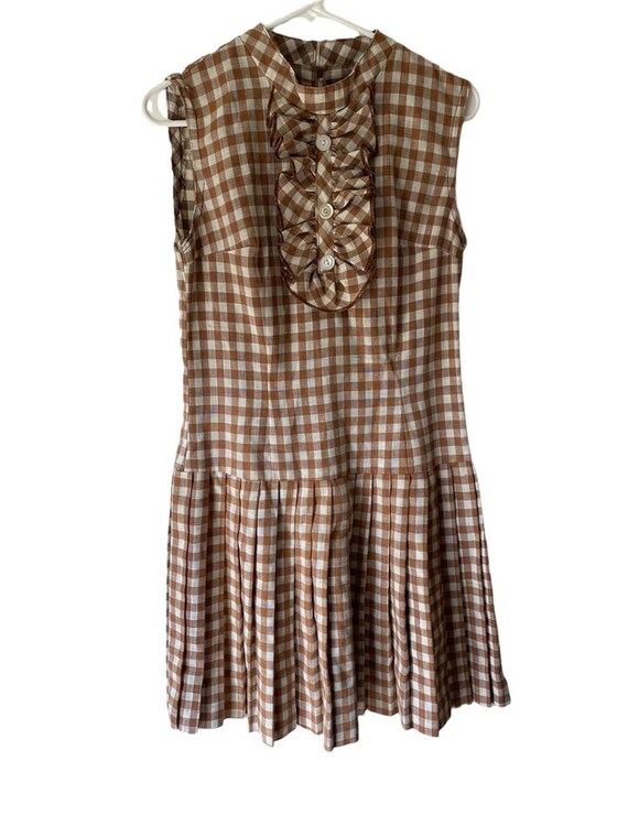 1970s dress plaid fall - Gem