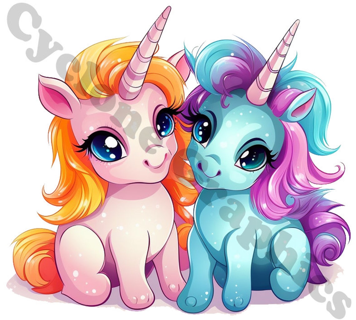 10 Baby Unicorn Clipart Png, Unicorn Clip Art, Commercial Use - Etsy