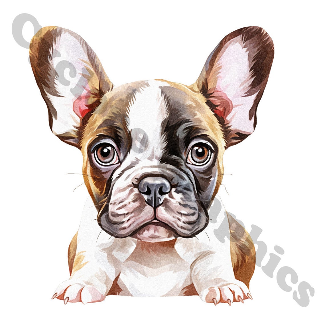 12 French Bulldogs, Cute Little Animal Clipart, Frenchies, Cartoon ...