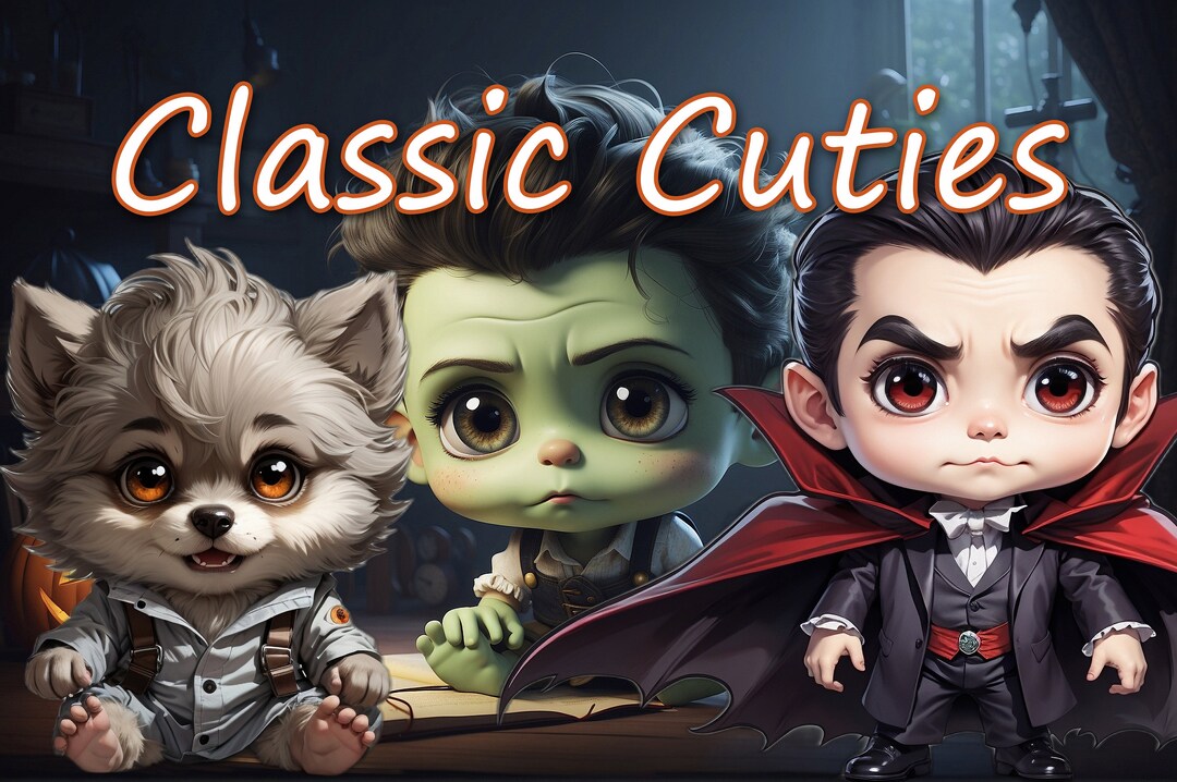 Classic Cuties 15 Printable Baby Halloween Characters Clip Art ...