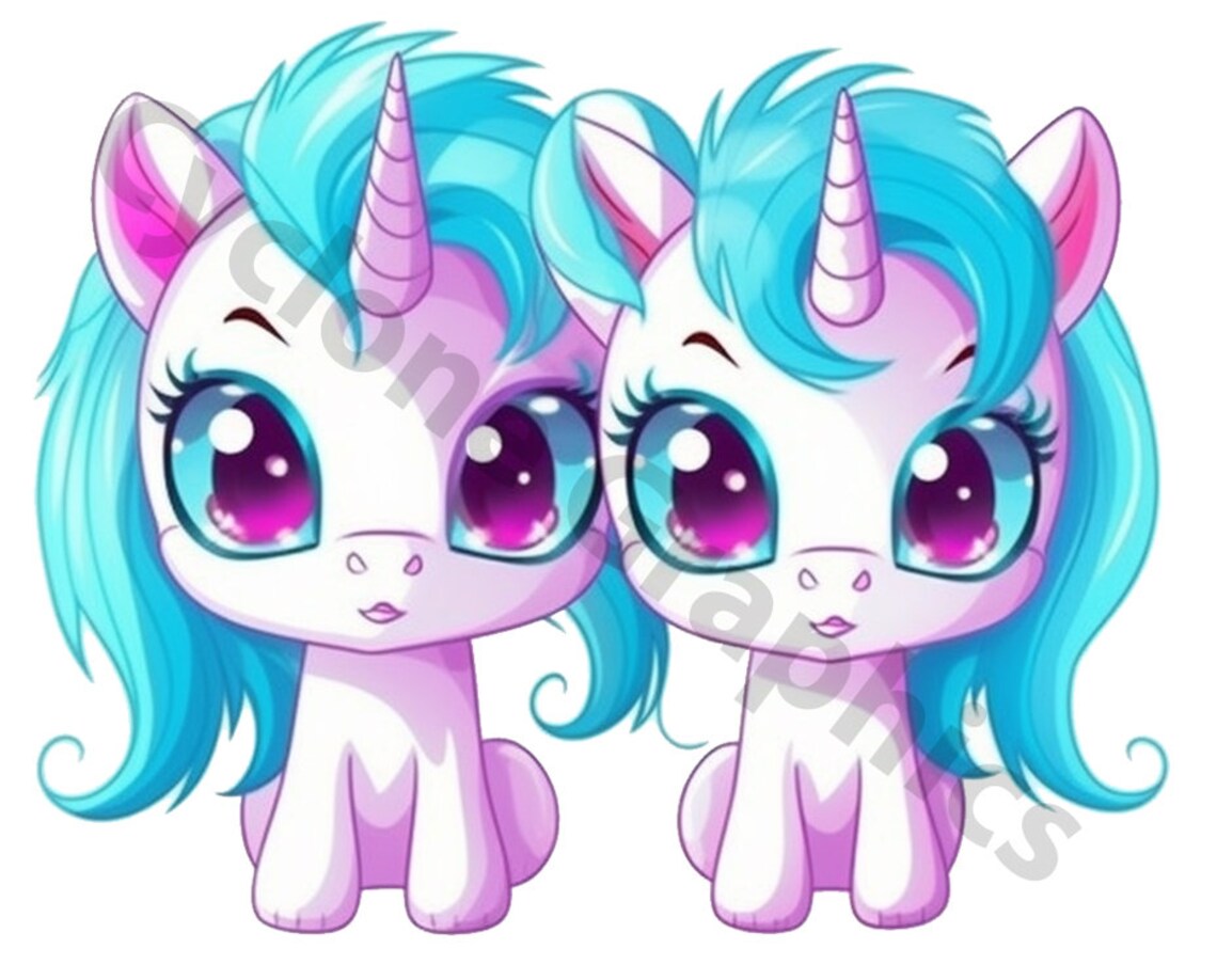 10 Baby Unicorn Clipart Png, Unicorn Clip Art, Commercial Use - Etsy