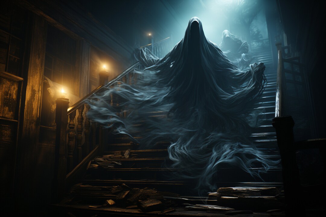 PRINTABLE Scary Phantom Halloween Digital Print - Etsy