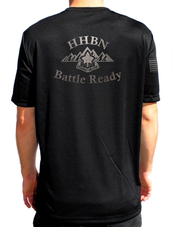 Battle Ready Performance Unisex Black on Black PT Shirt. This | Etsy