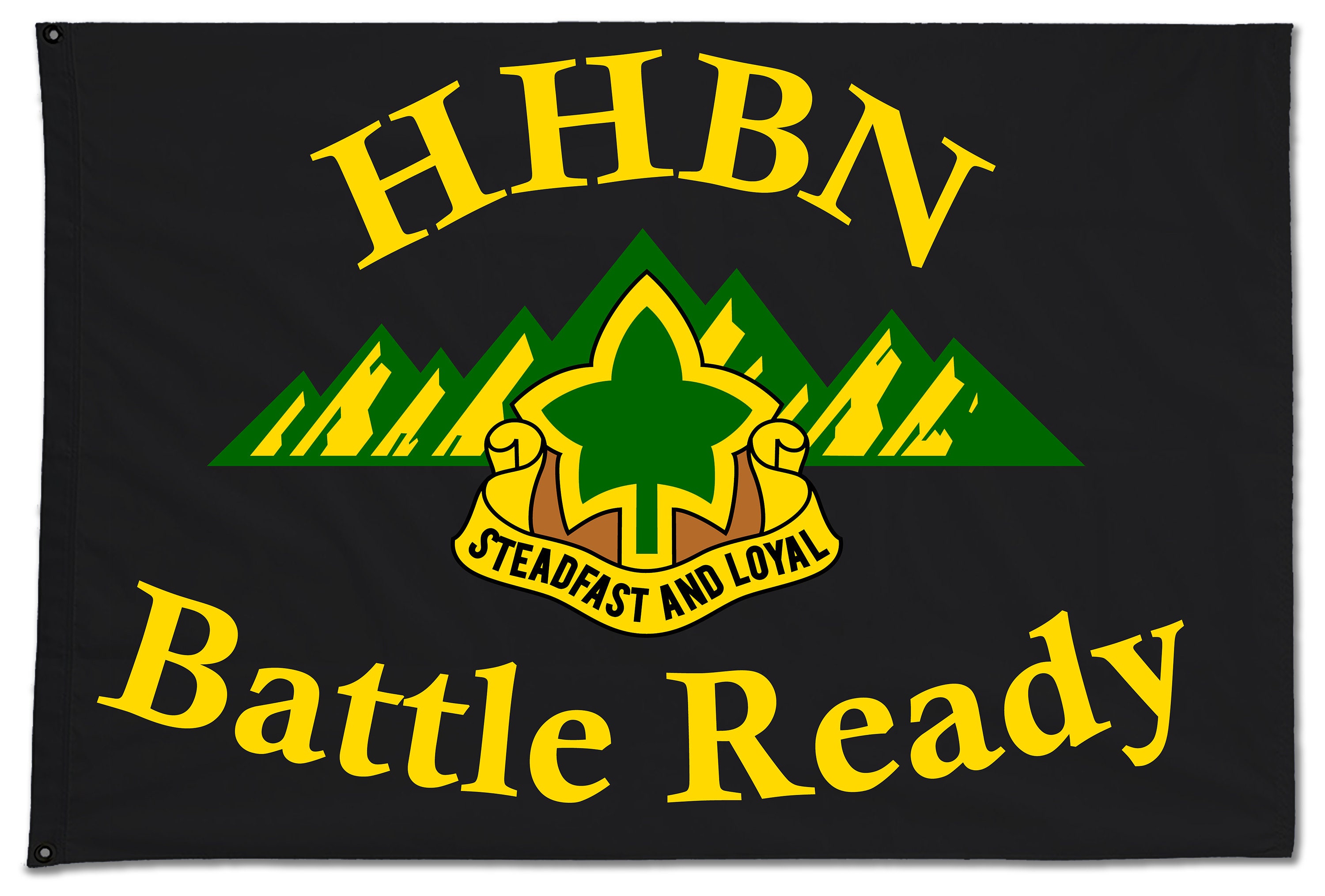 Flag With HHBN Crest. One Sided With Grommets *free Shipping Means the ...