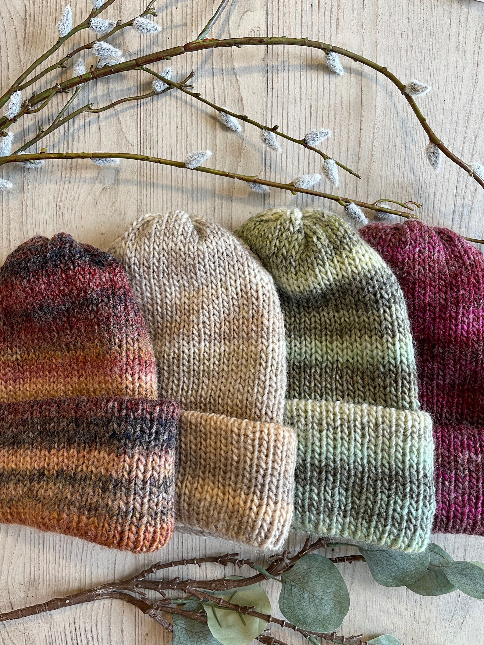 Handmade Wool Chunky Knit Hat - Etsy