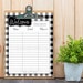 Printable Buffalo Check Sign in Sheet Black and White Sign in - Etsy