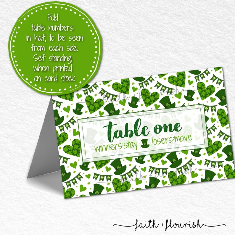 Printable Shamrock Bunco Bundle Set, March St. Patrick's Day Bunco ...