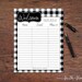 Printable Buffalo Check Sign in Sheet Black and White Sign in - Etsy