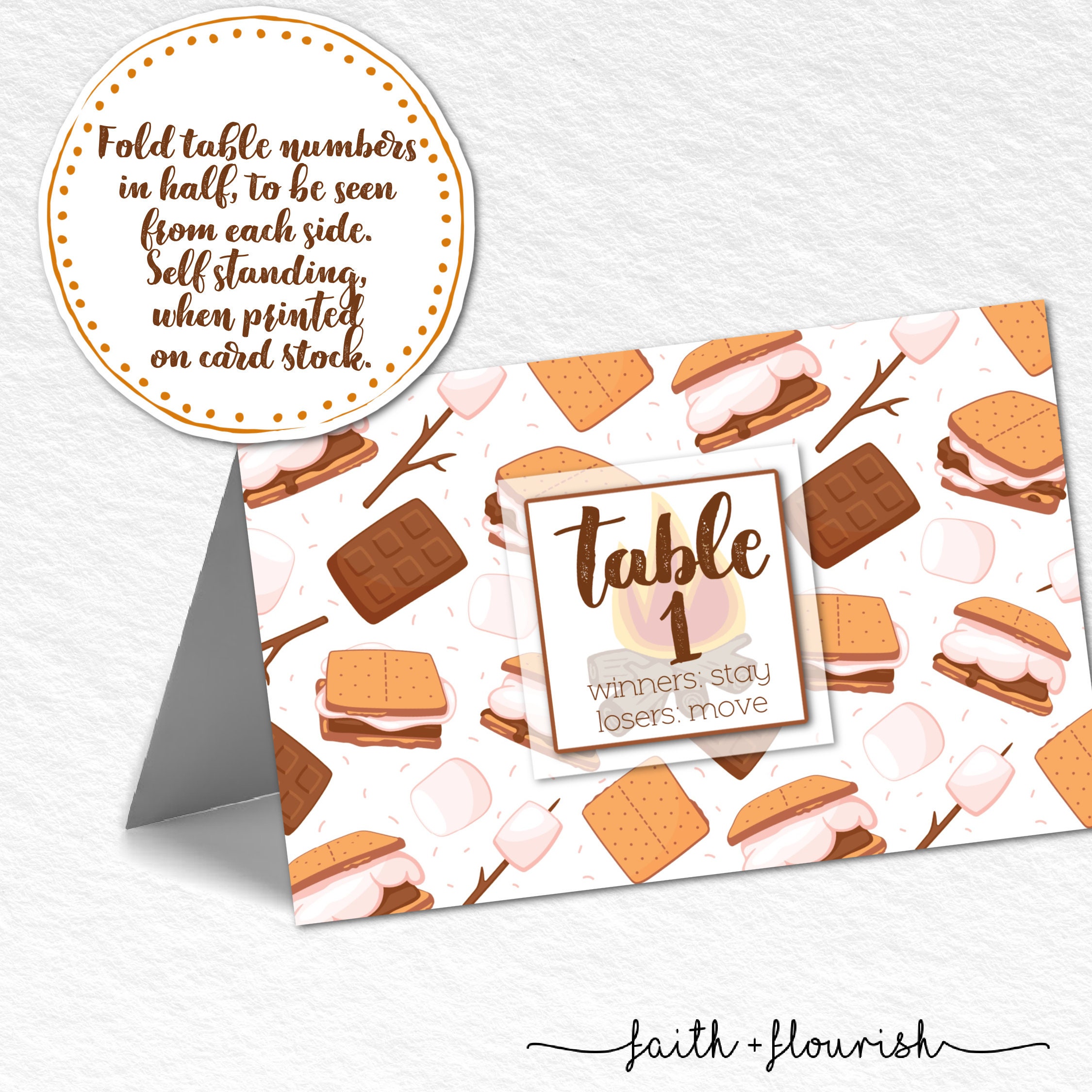 Printable S'mores Bunco Bundle Set, Year Round Camping Smores Bunco ...