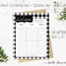 Printable Buffalo Check Sign in Sheet Black and White Sign in - Etsy