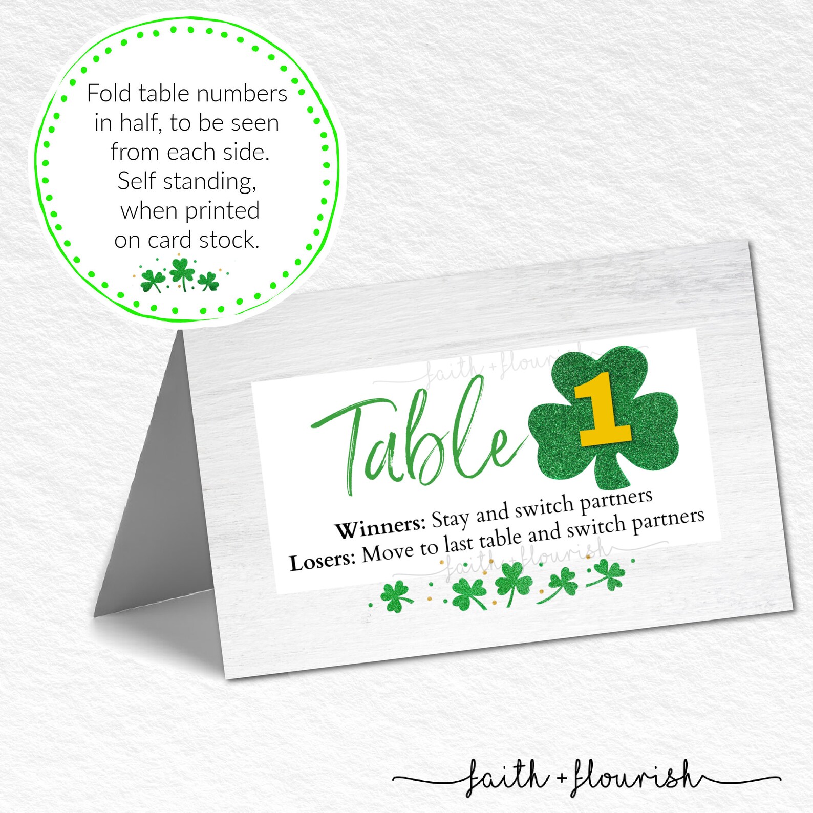 Printable Saint Patrick's Day Bunco Set | Score Cards, Tally Sheets ...