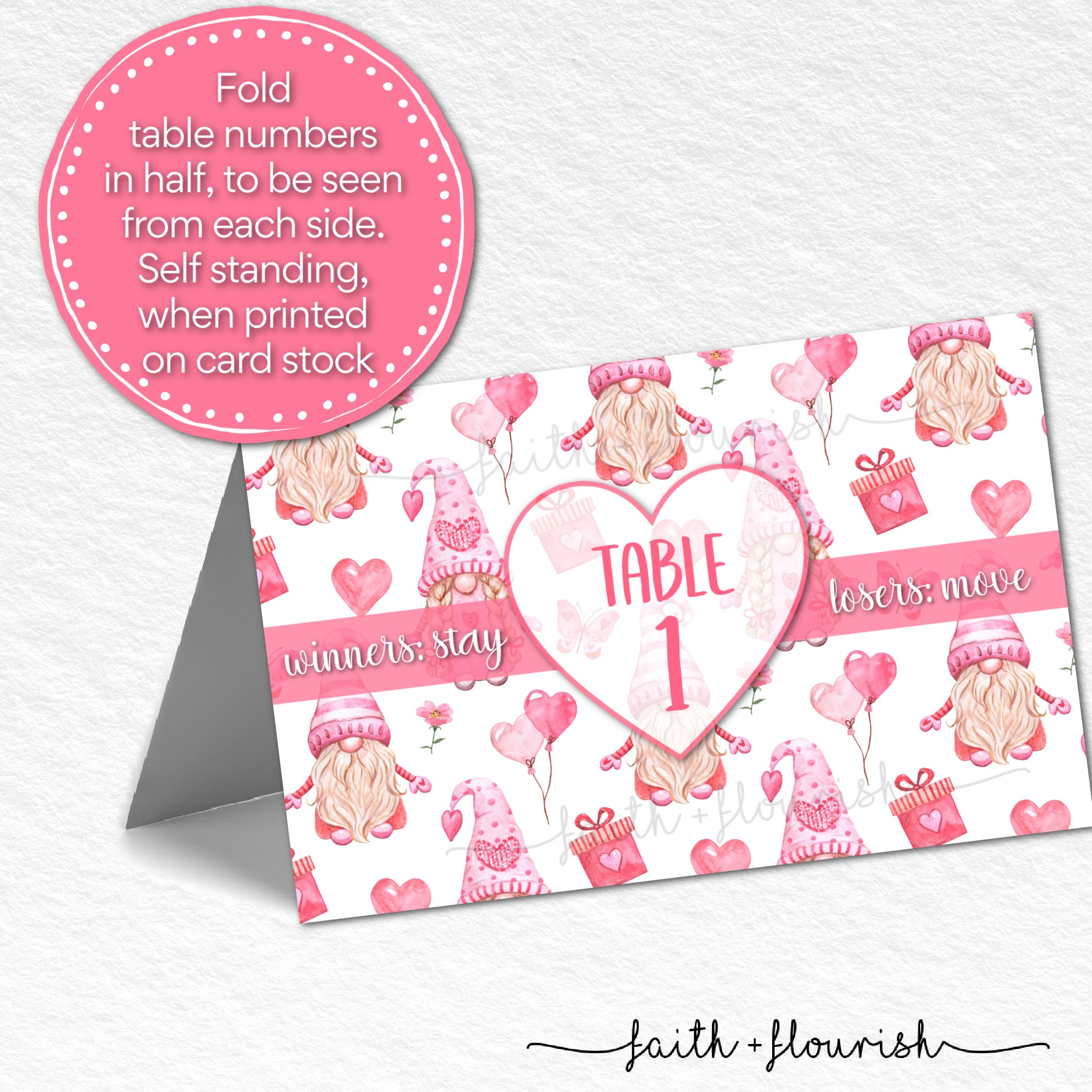 Printable Valentine Gnome Bunco Bundle Set, Happy Valentine's Day Bunco ...