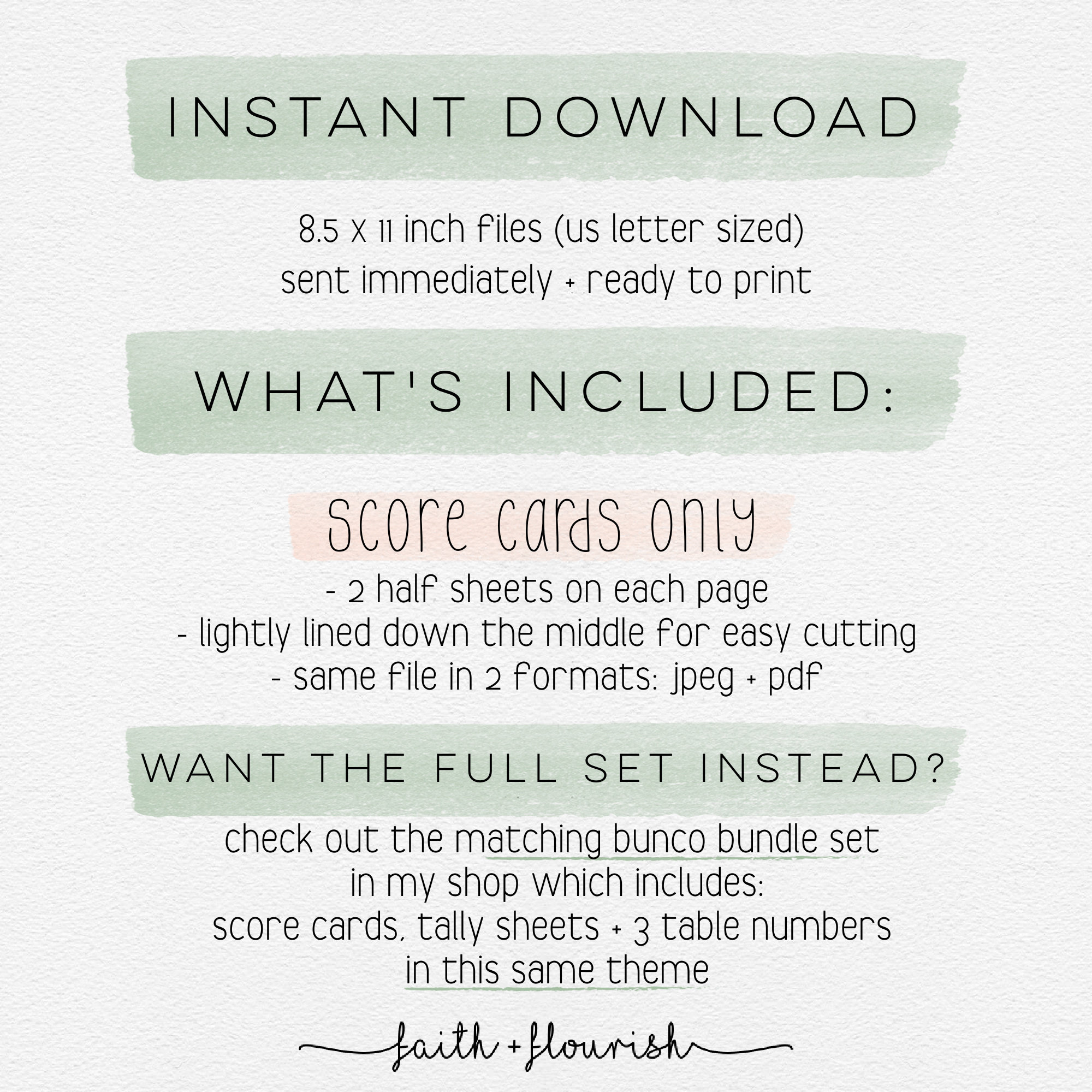 Printable Country Girl Bunco Score Card Sheet, Western and Southern ...