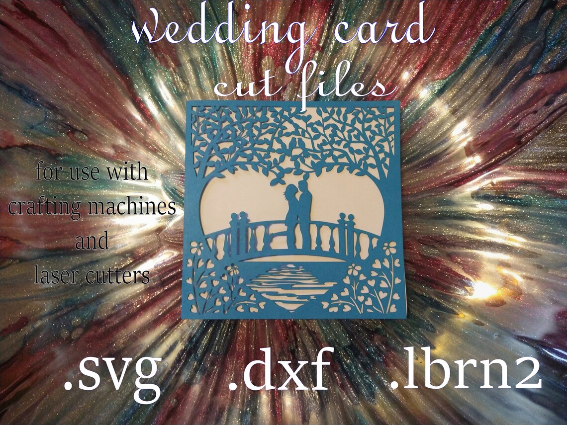 Wedding Card Cut Files Invitation Thank You Card - Etsy