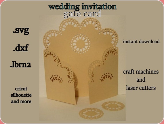 Wedding Invitation Cut Files for Lasers Cricut Silhouette and - Etsy