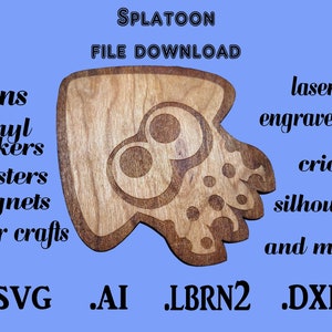 Splatoon Laser and Cutting Machine Files Download. Laser, Cricut ...