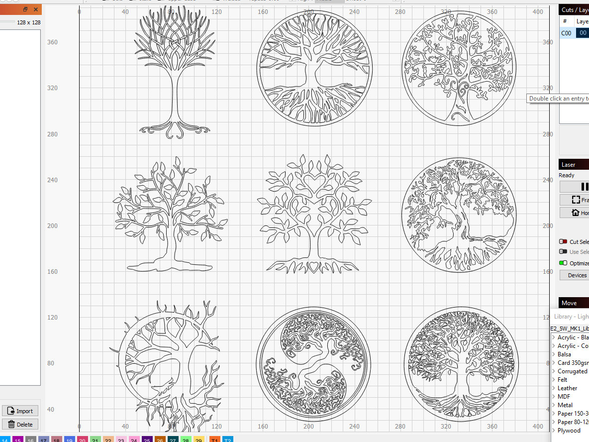 Tree of Life Collection 2 Download .svg .ai .dxf .lbrn2 - Etsy