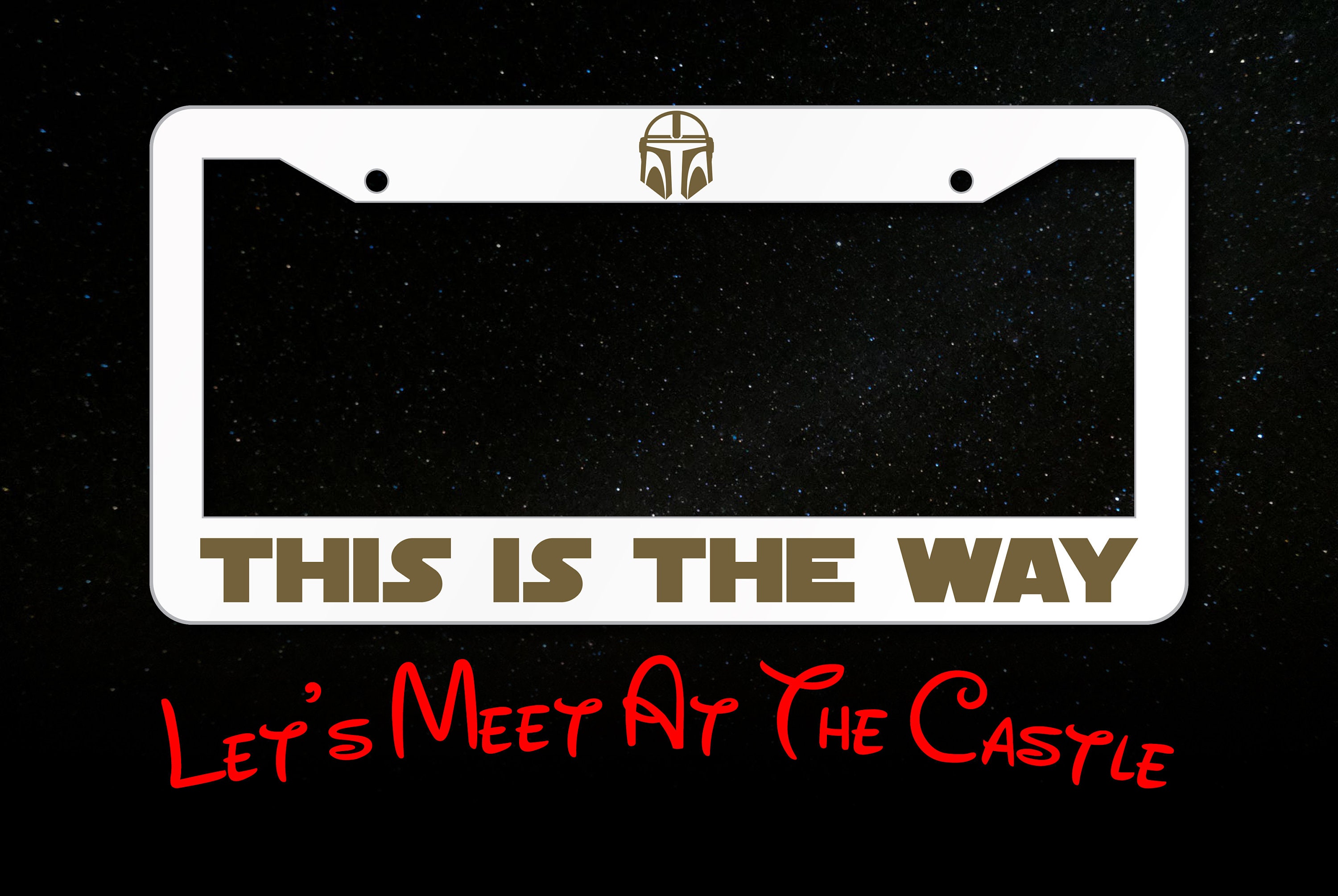 Mandalorian Inspired This is the Way License Plate Frame | Etsy