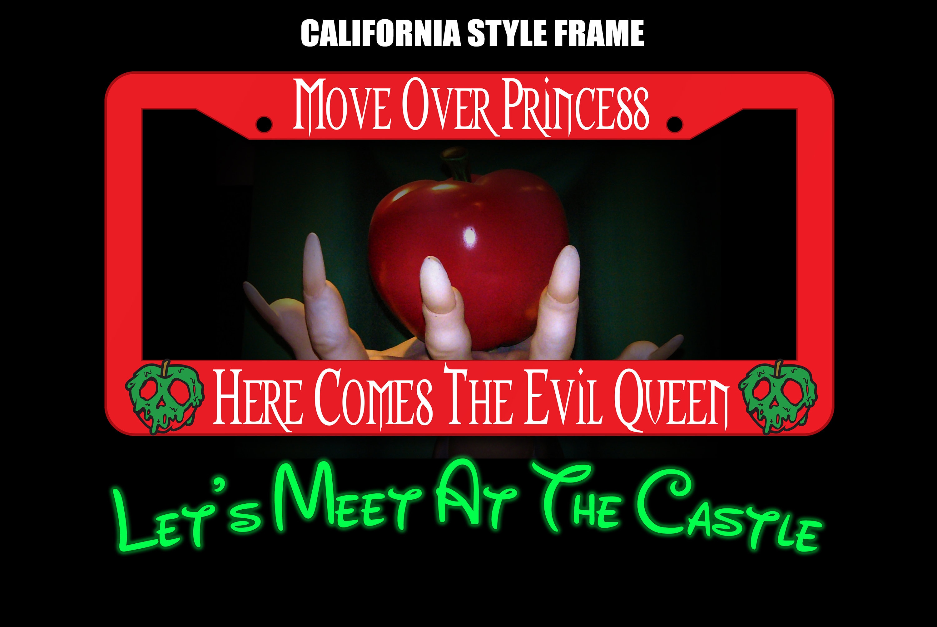 Move Over Princess Here Comes the Queen License Plate Frame | Etsy