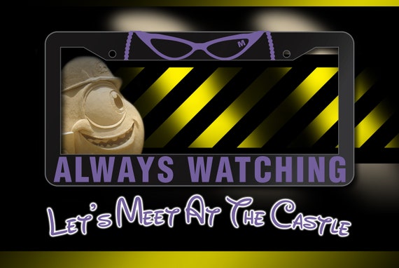 Monsters Inc Roz Inspired License Plate Frame Monsters - Etsy