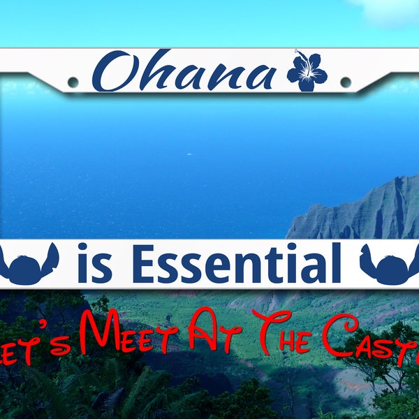 License Plate Frame Lilo & Stitch - Etsy