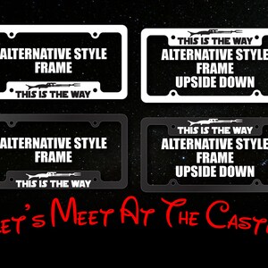 Mandalorian Inspired This is the Way License Plate Frame, Jedi Inspired ...