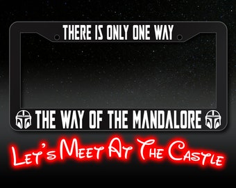 Mandalorian Inspired This is the Way License Plate Frame Jedi | Etsy