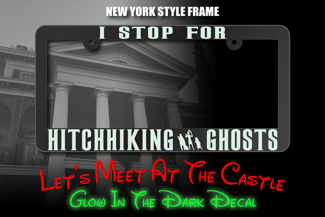 I Stop for Hitchhiking Ghosts Inspired License Plate Frame | Etsy