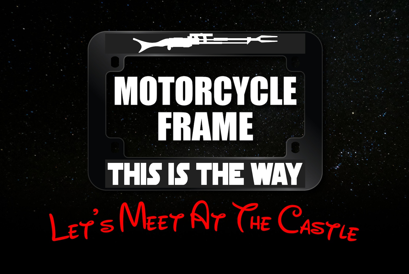 Mandalorian Inspired This is the Way License Plate Frame, Jedi Inspired ...