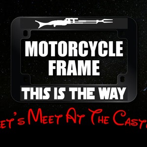 Mandalorian Inspired This is the Way License Plate Frame, Jedi Inspired ...