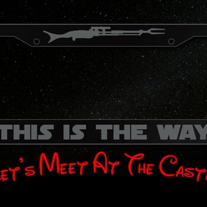 Mandalorian Inspired This is the Way License Plate Frame, Jedi Inspired ...