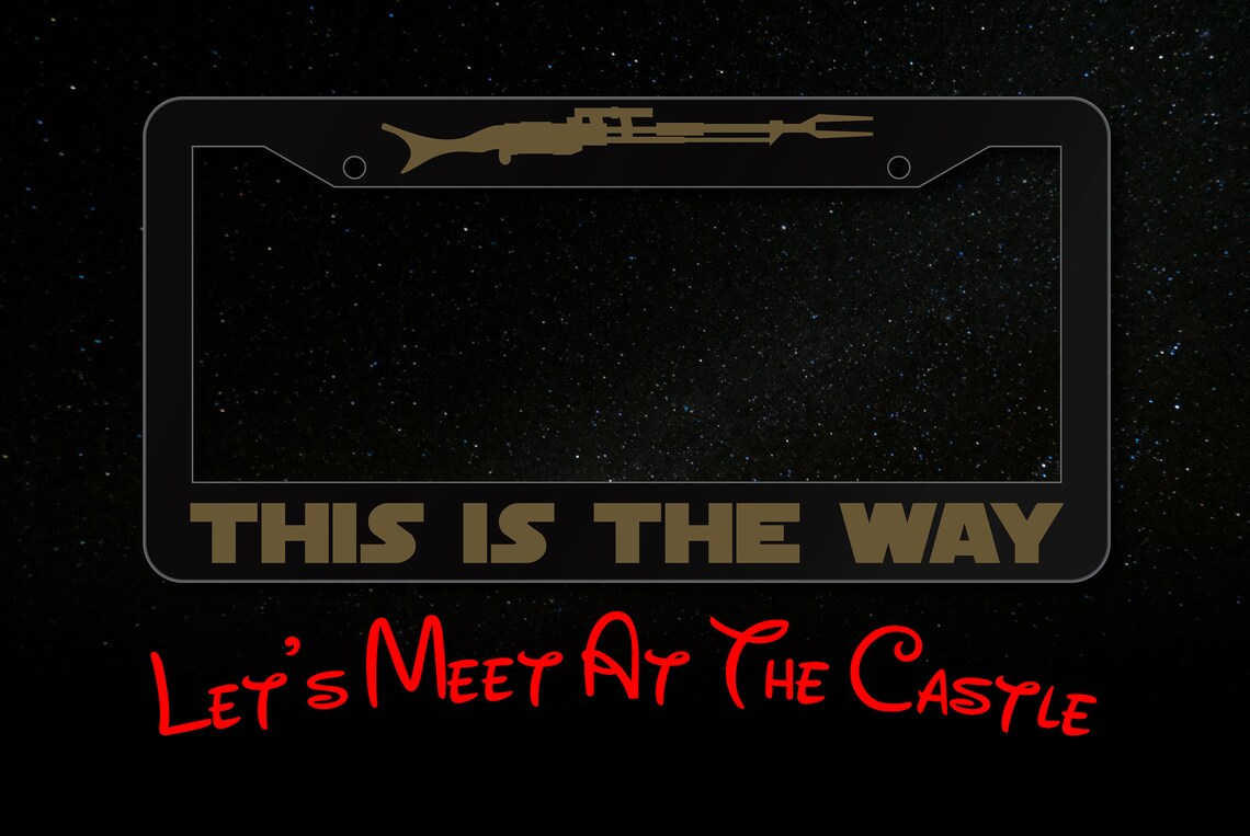 Mandalorian Inspired This Is The Way License Plate Frame | Etsy