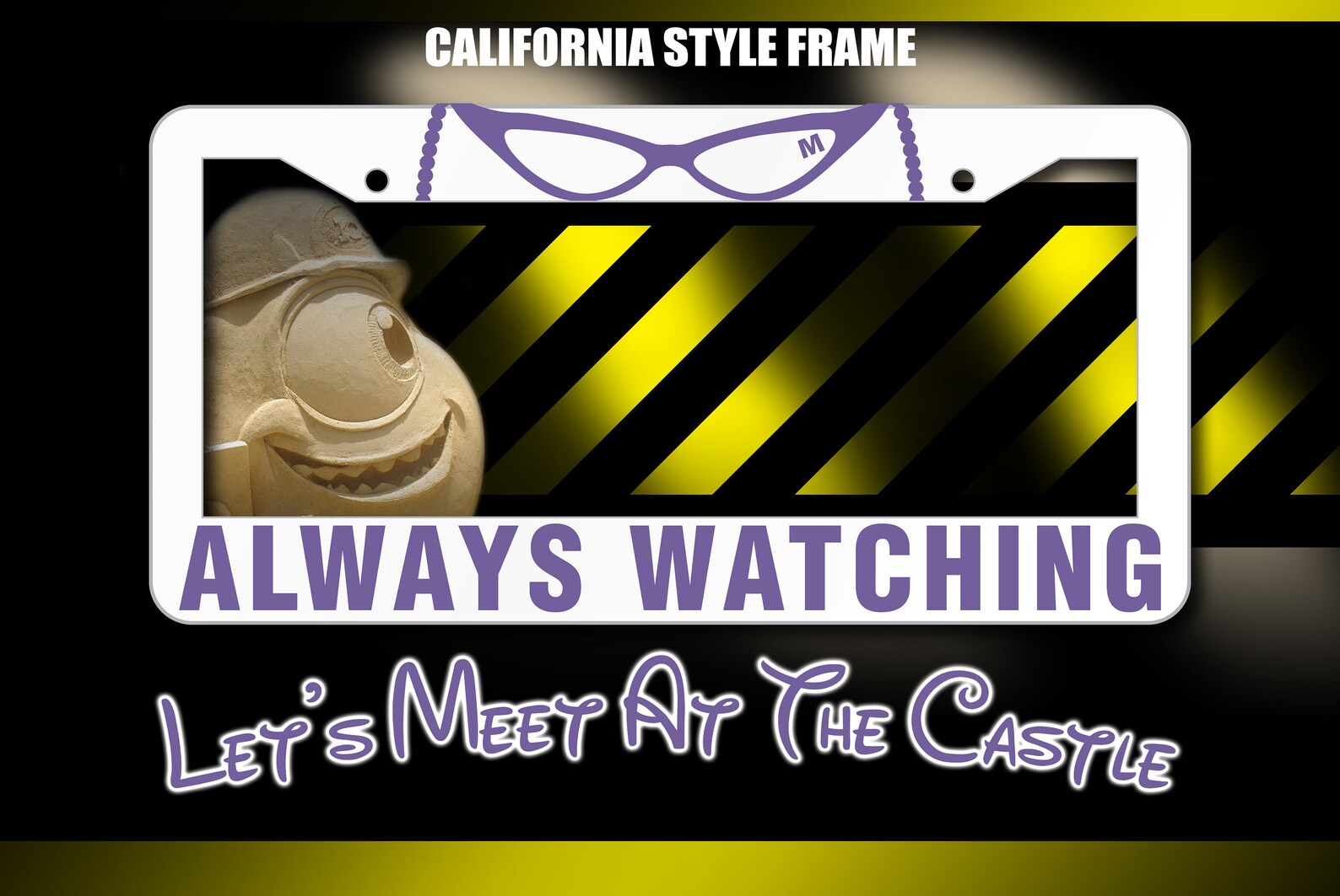 Monsters Inc Roz Inspired License Plate Frame, Always Watching - Etsy