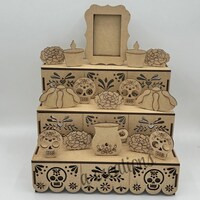 Clipart de Altar de Muertos en blanco y negro, Día de Muertos, imágenes ...